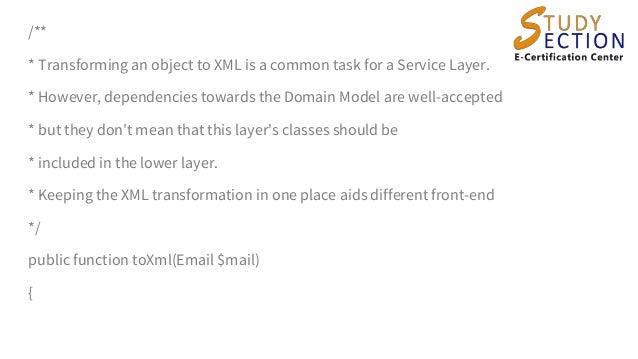 Service Layer in PHP | StudySection | PPTX