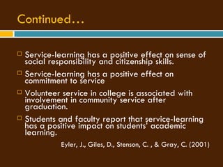 Service Learning | PPT
