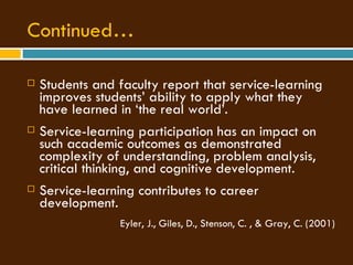 Service Learning | PPT