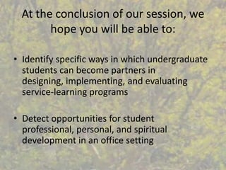 Empower Students through Service-Learning | PPTX