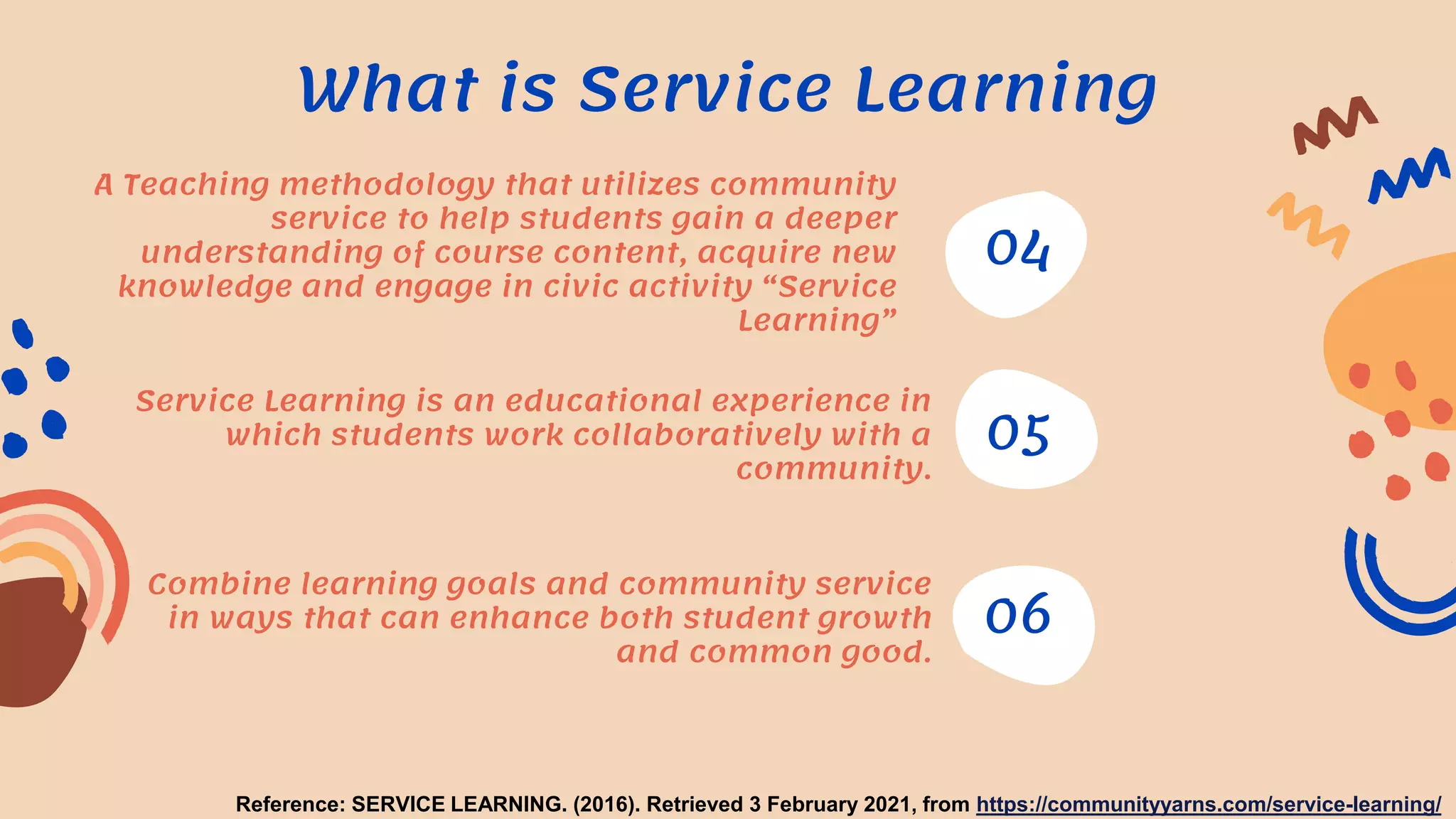 Service learning | PPTX