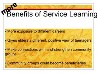 Service Learning Presentation | PPT