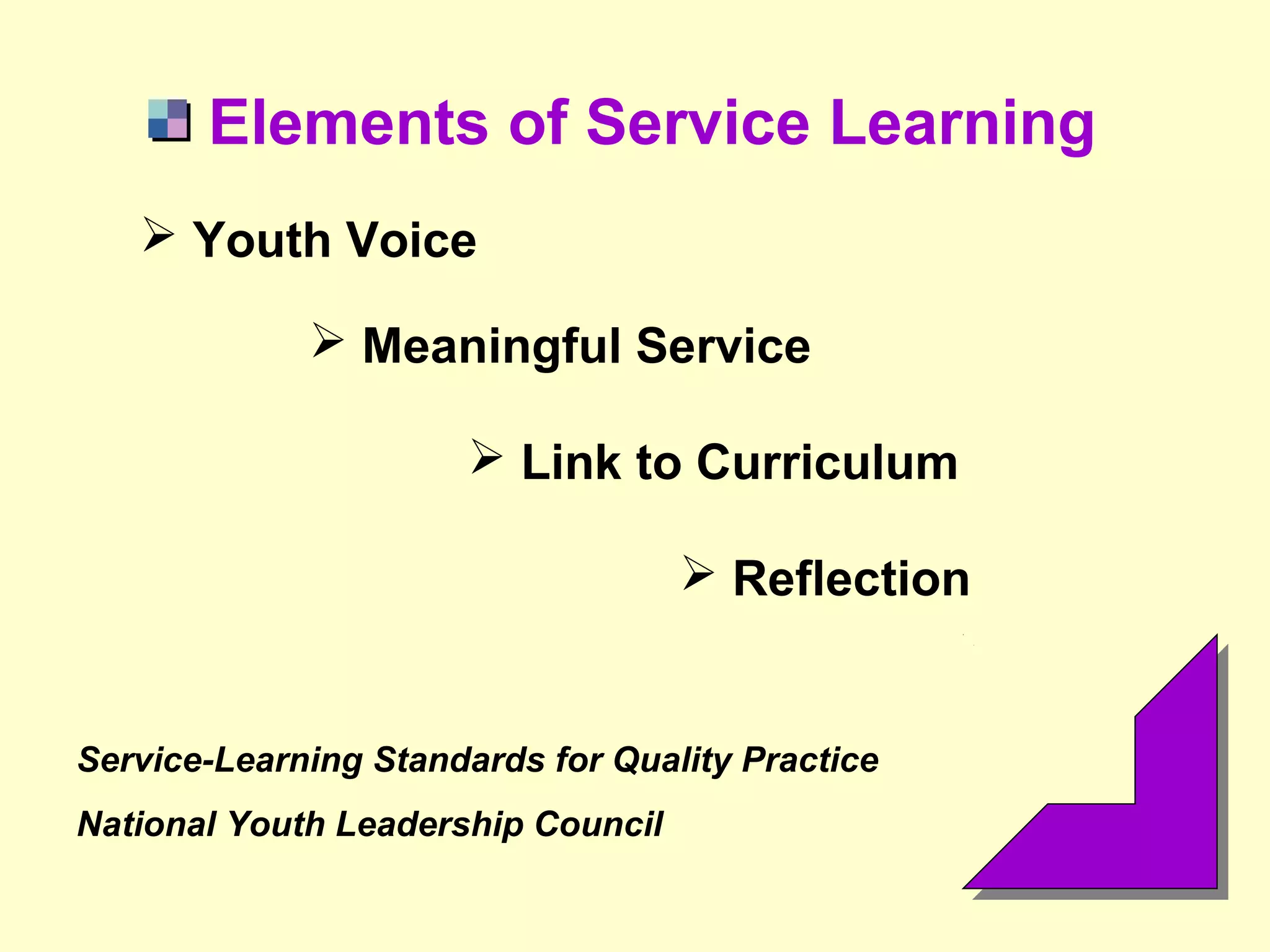 Changing Lives through Service Learning | PPT