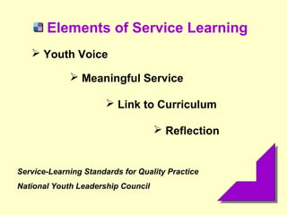 Changing Lives through Service Learning | PPT