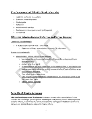 Service Learning Program Proposal | PDF