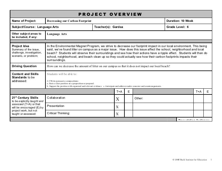 Service learning project pbl
