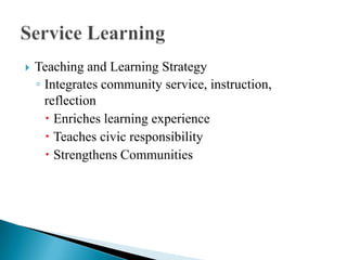 Service learning week 2 pp | PPTX