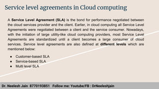 Service level agreement in cloud computing an overview | PPTX