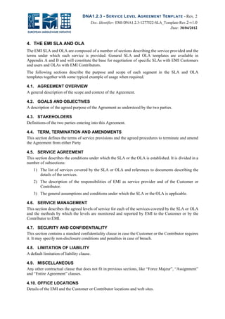 Service level agreement template | PDF