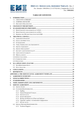 Service level agreement template | PDF