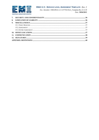 Service level agreement template | PDF