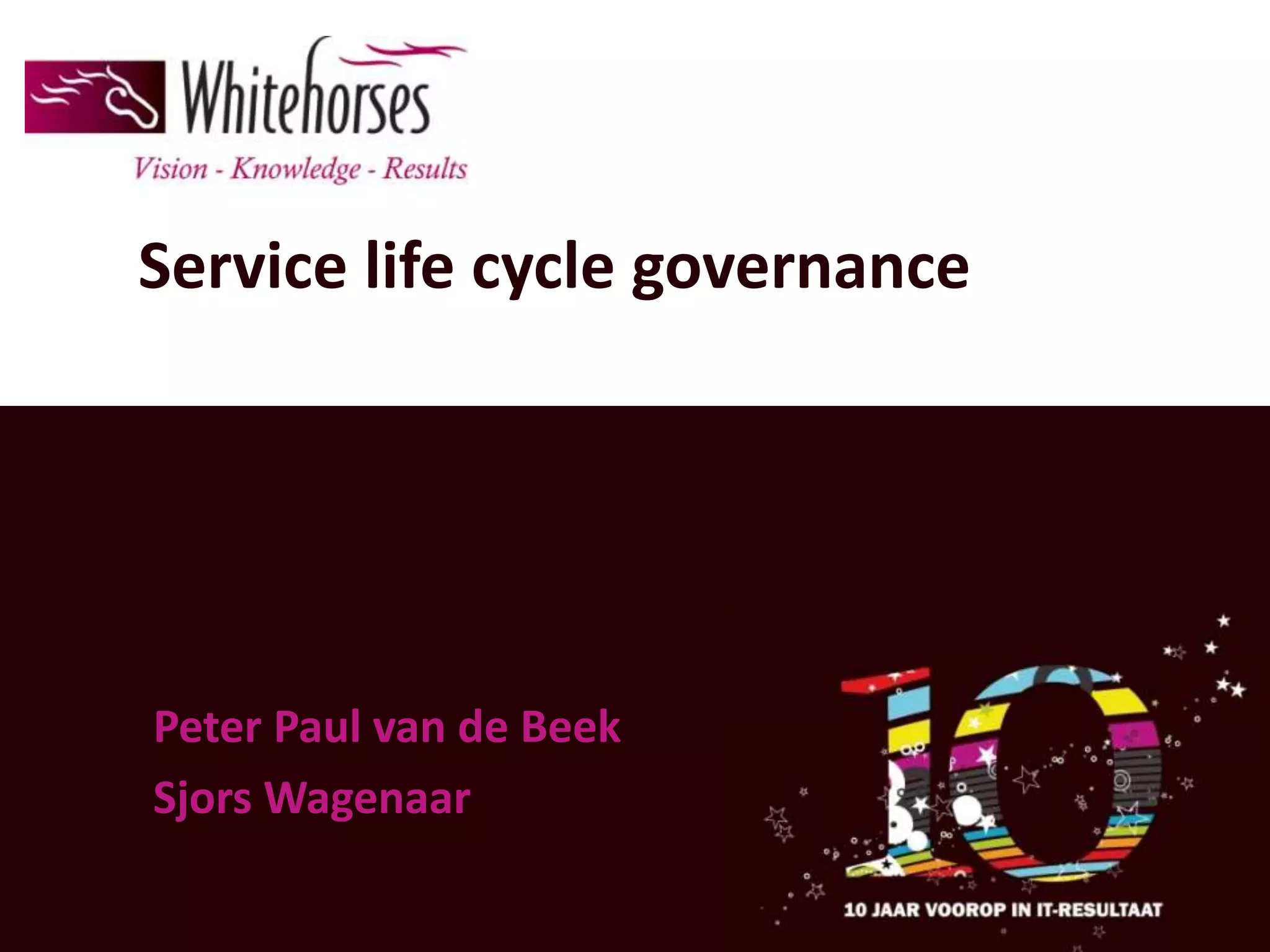 Service lifecycle governance | PPT
