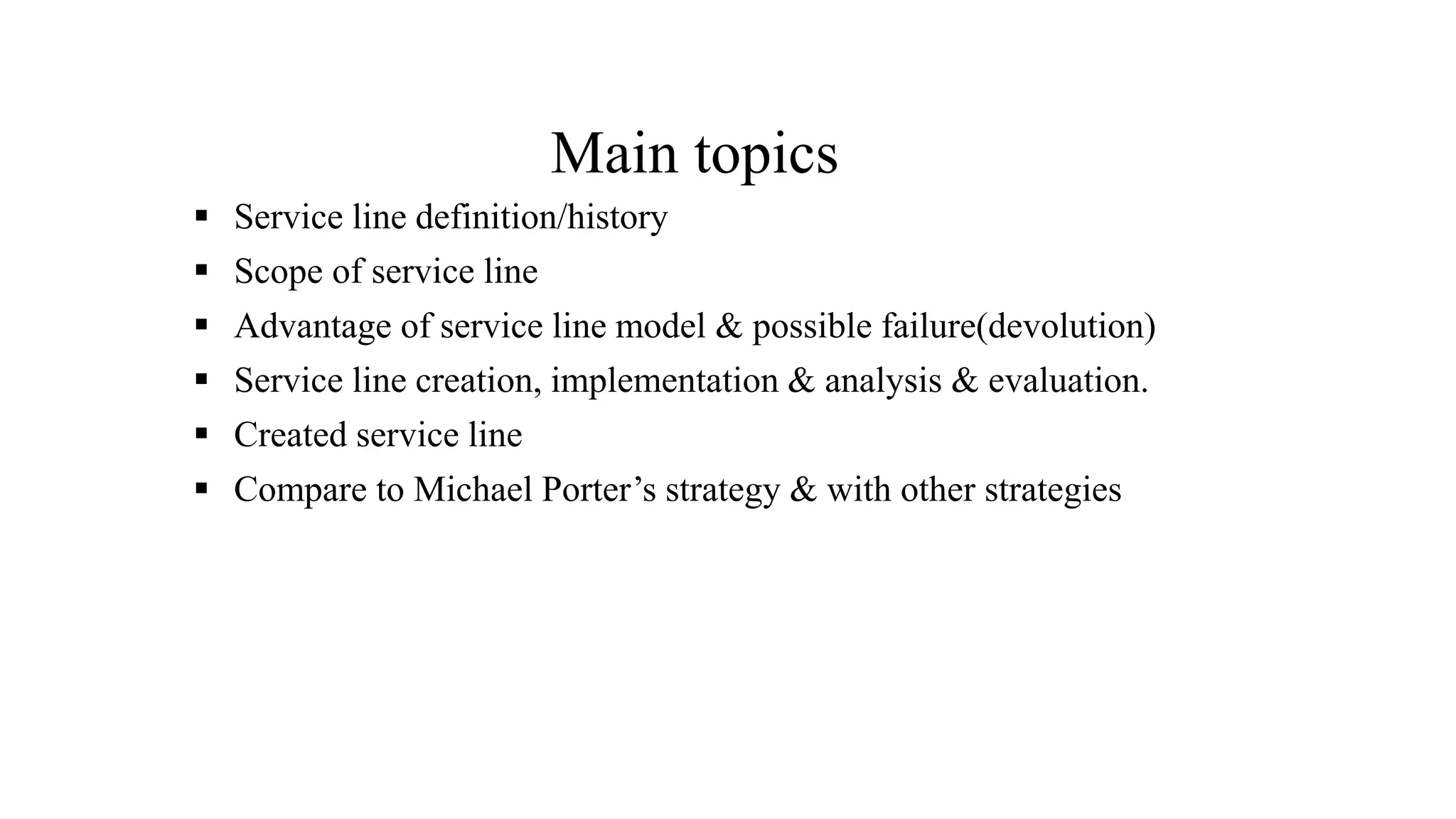 Service Line/Healthcare | PPTX