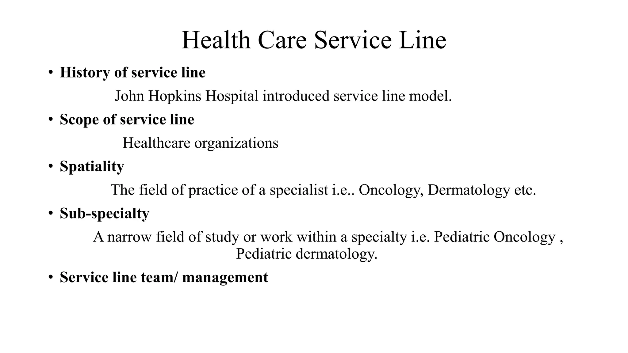 Service Line/Healthcare | PPTX