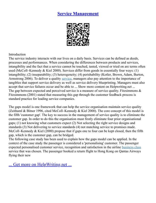 Service Line Management | PDF