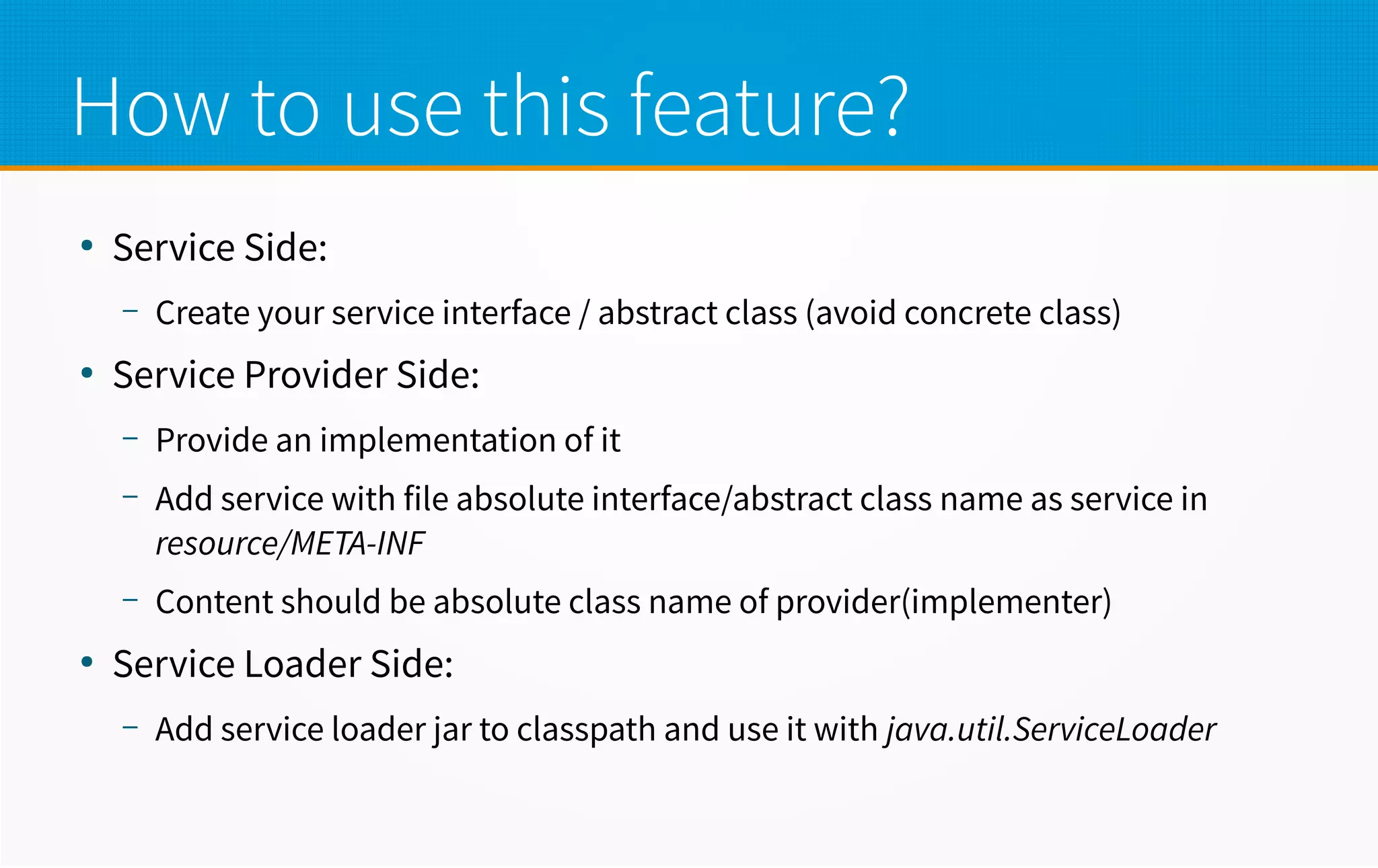 Service loader in Java | PPT