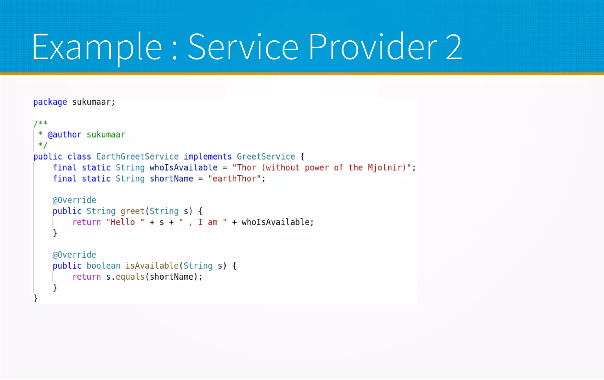 Service loader in Java | PPT