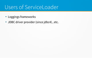 Service loader in Java | PPT