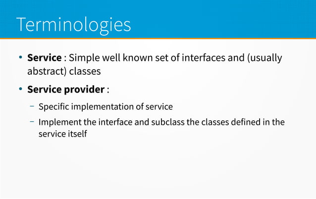 Service Loader In Java Ppt