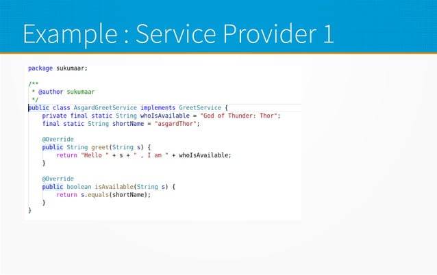 Service loader in Java | PPT