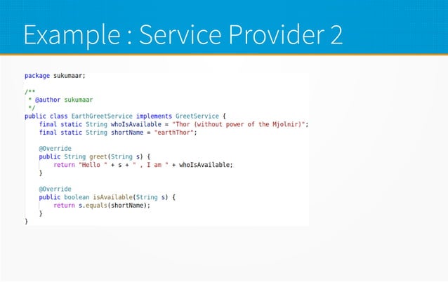 Service loader in Java | PPT