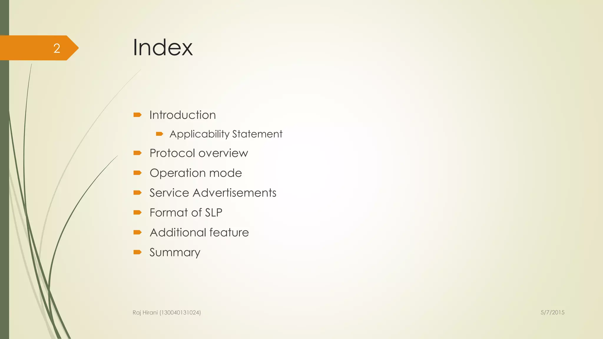 Service location protocol (slp) | PPT