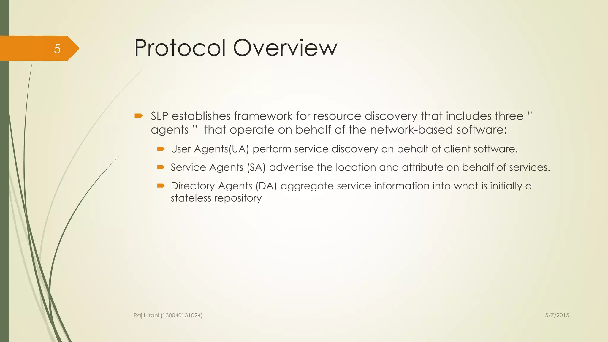 Service location protocol (slp) | PPT