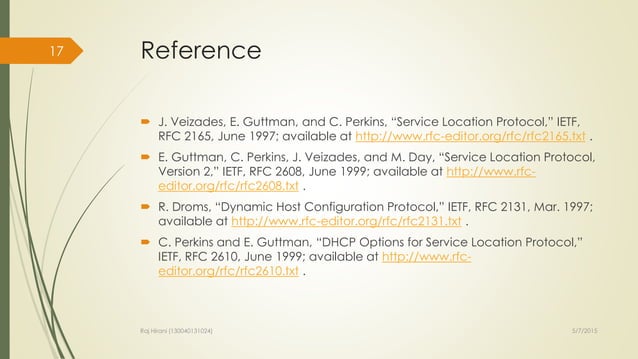 Service location protocol (slp) | PPT