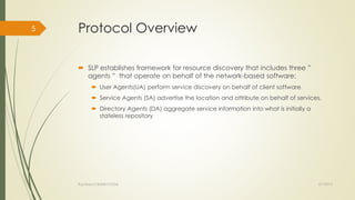 Service location protocol (slp) | PPT