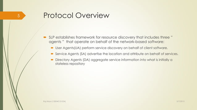 Service location protocol (slp) | PPT