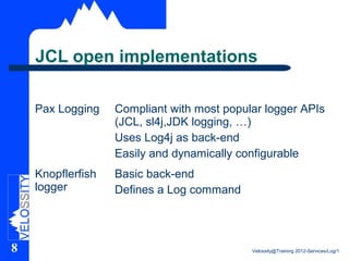 Service Logging | PPT | Operating Systems | Computer Software and Applications