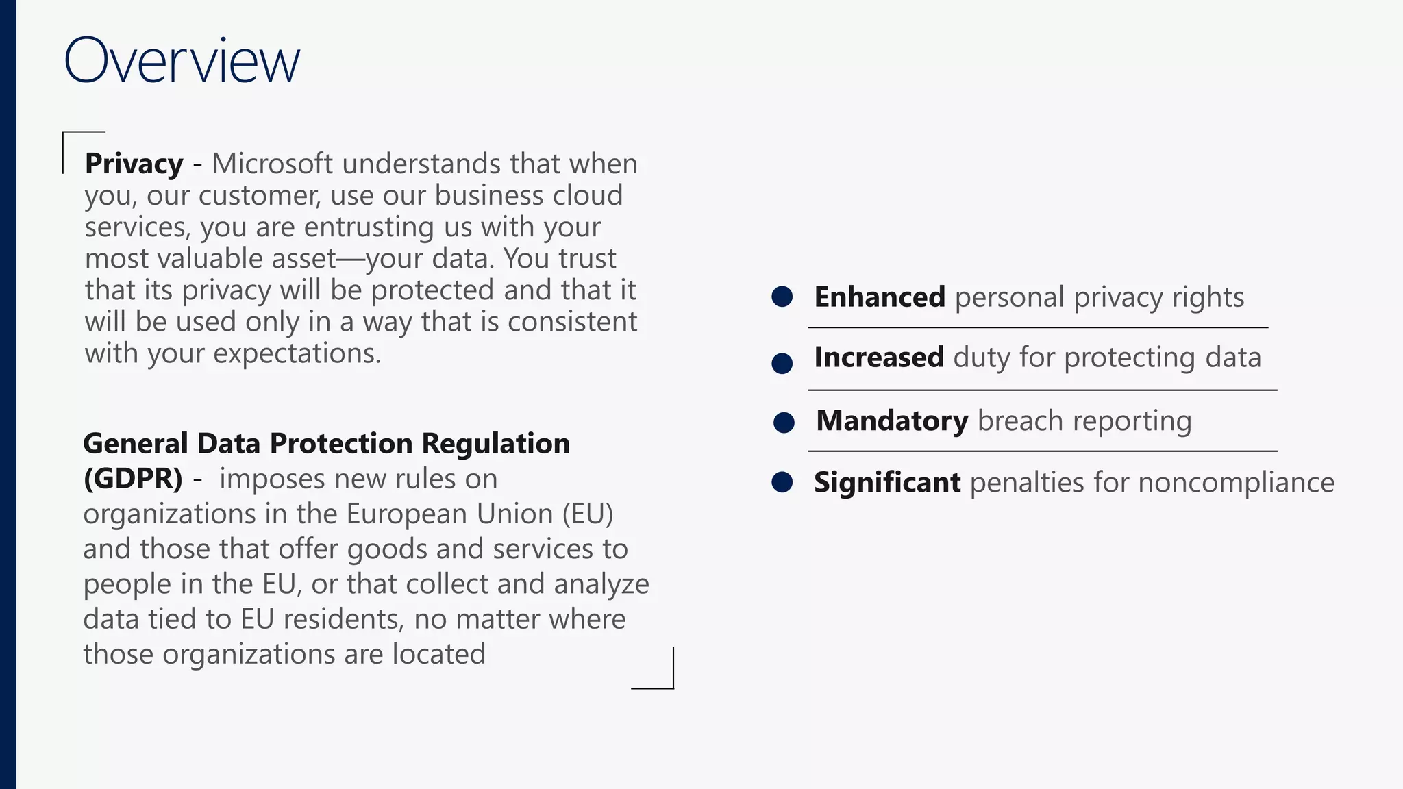 Azure Privacy & GDPR @ Service Management World | PPT