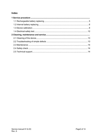 Service manual s3 & h1 rev.english | PDF | Home Appliances | Home & Garden