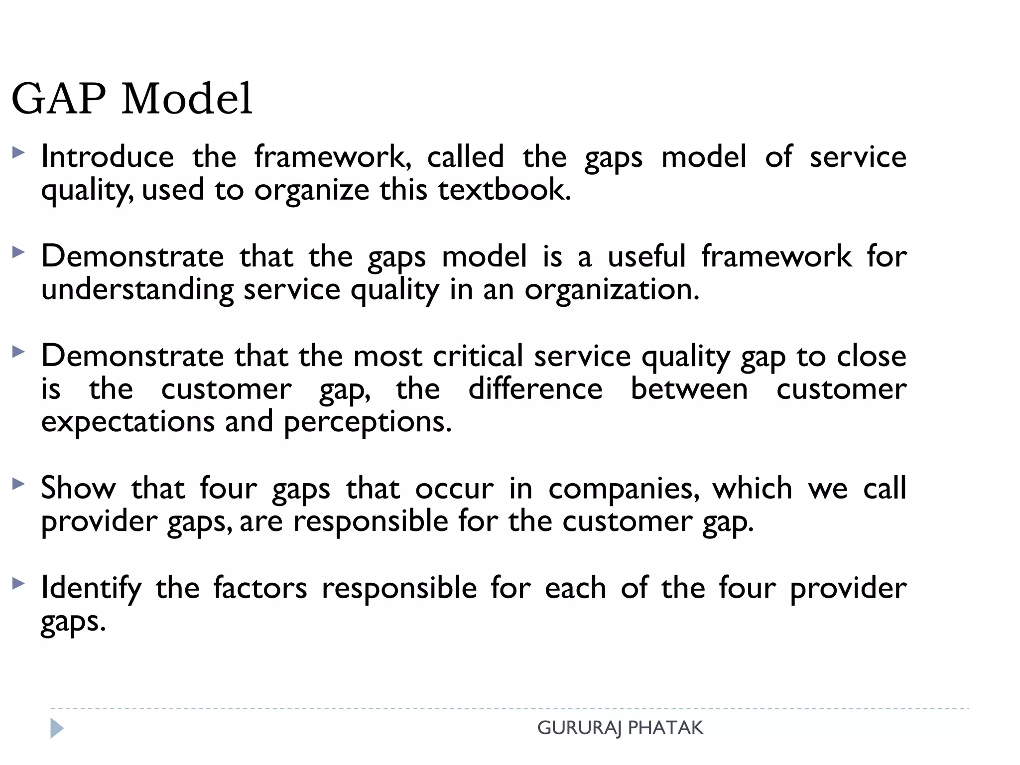 Service marketing With GAPS Model | PPT