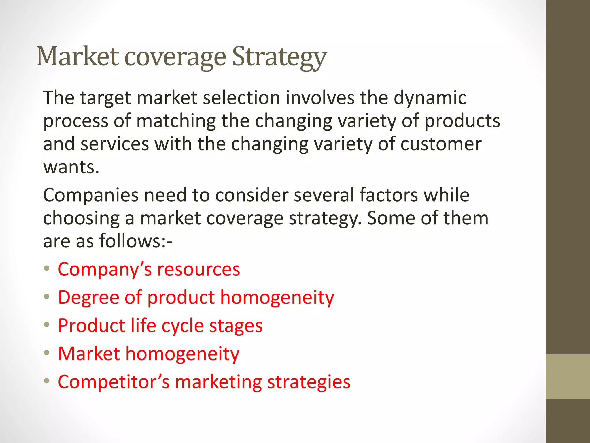 Service market segmentation and targeting | PPTX
