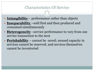 Service marketing | PPT
