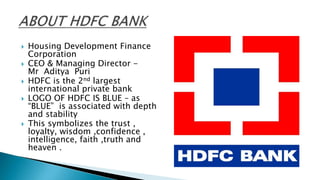 Service marketing of HDFC BANK INSURANCES | PPTX