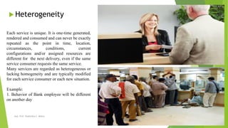 Service marketing service charecteristics & marketing triangle | PDF