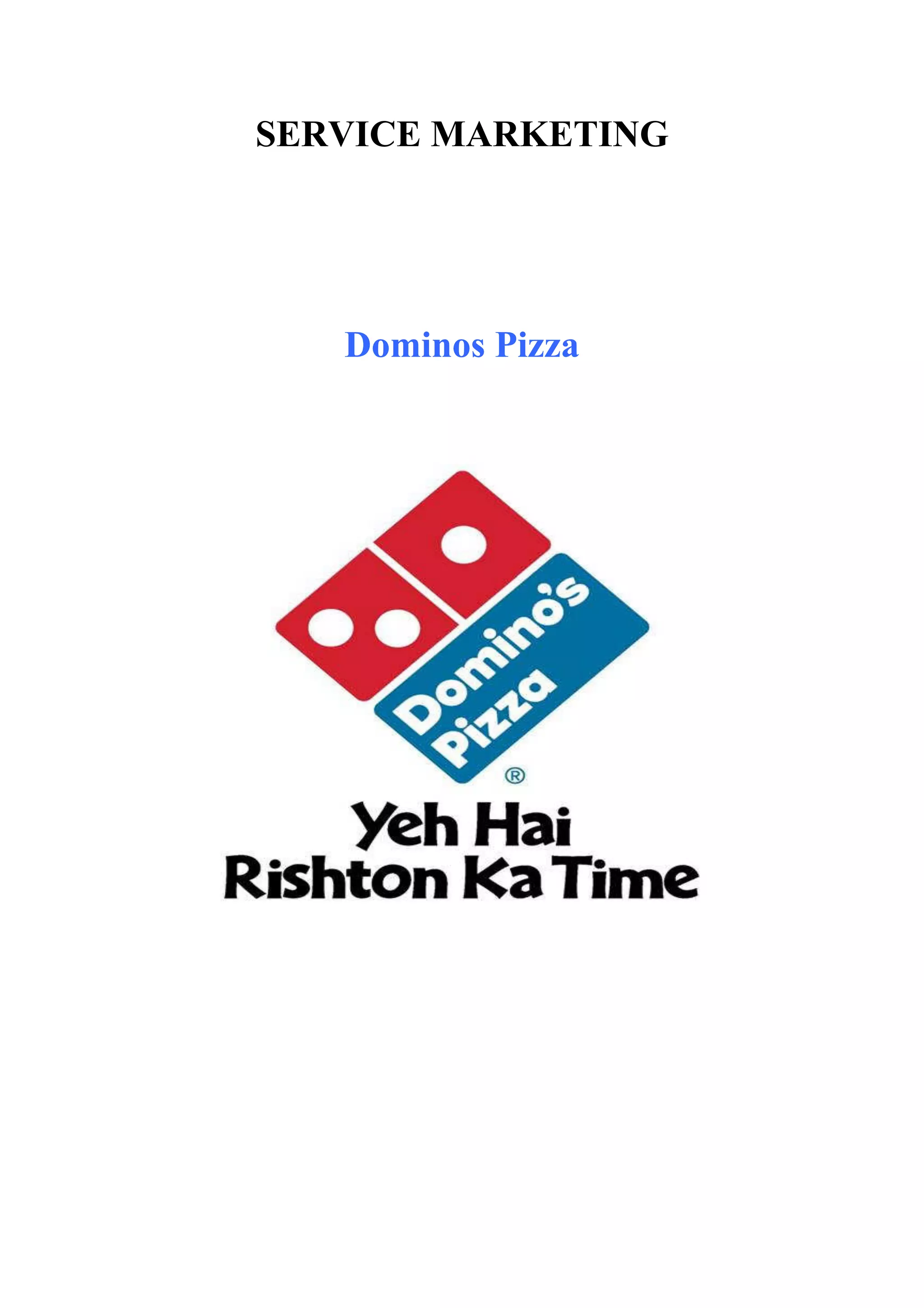 Dominos pizza Service marketing | PDF