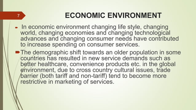 Service marketing environment | PPTX