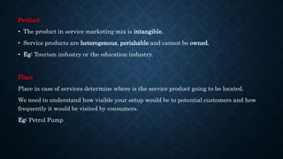 Service marketing mix | PPTX