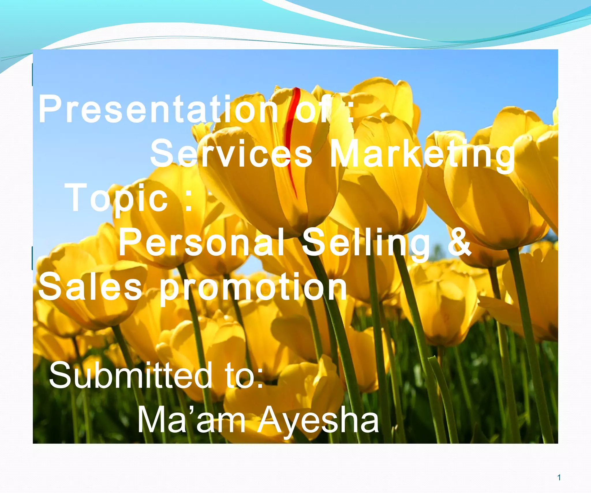 Personal Selling and Sales Promotion | PPT