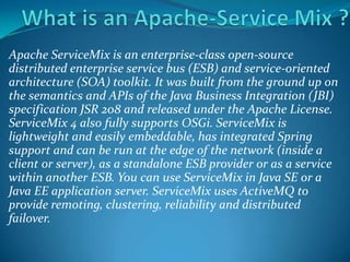 Servicemix4.5.0 | PPTX | Operating Systems | Computer Software and Applications