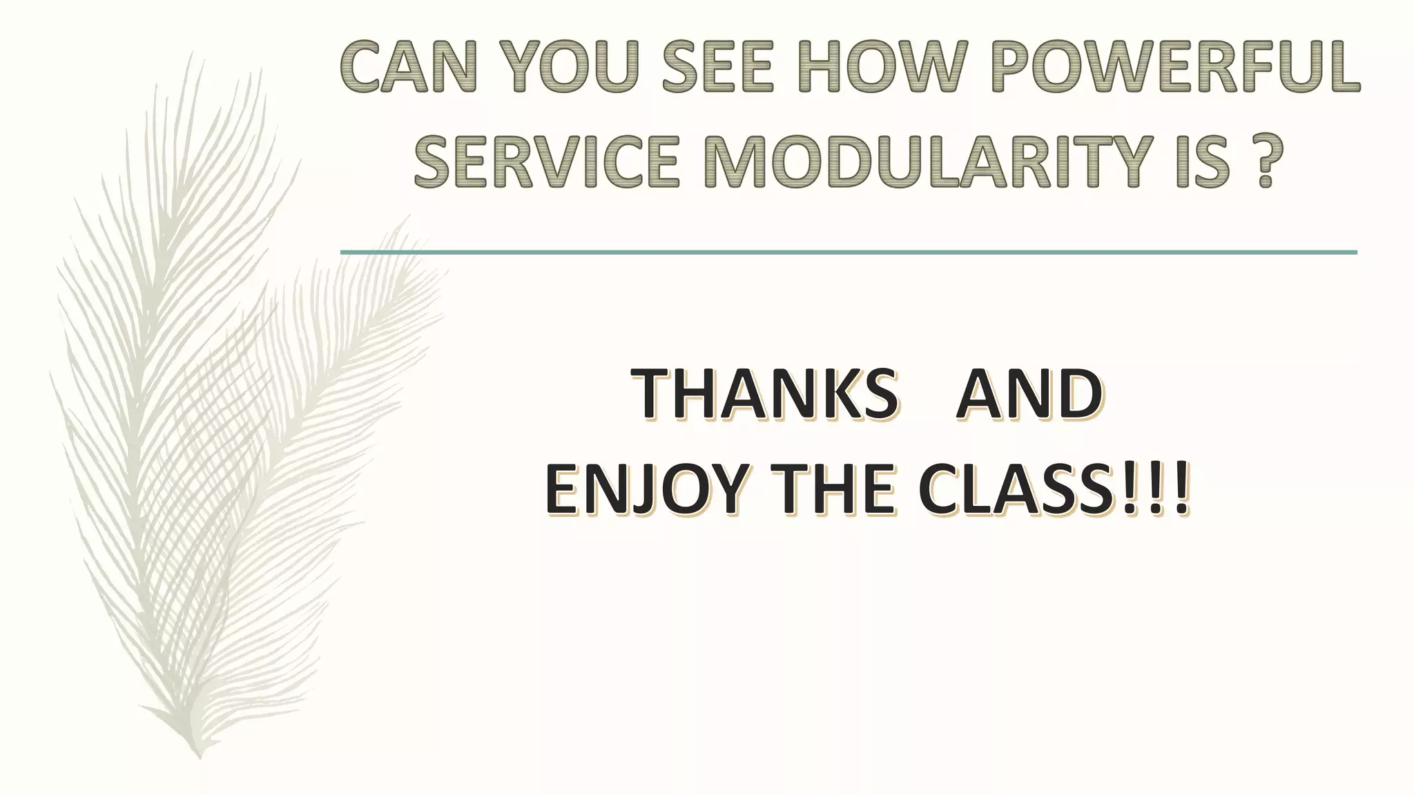 Service modularity | PPTX