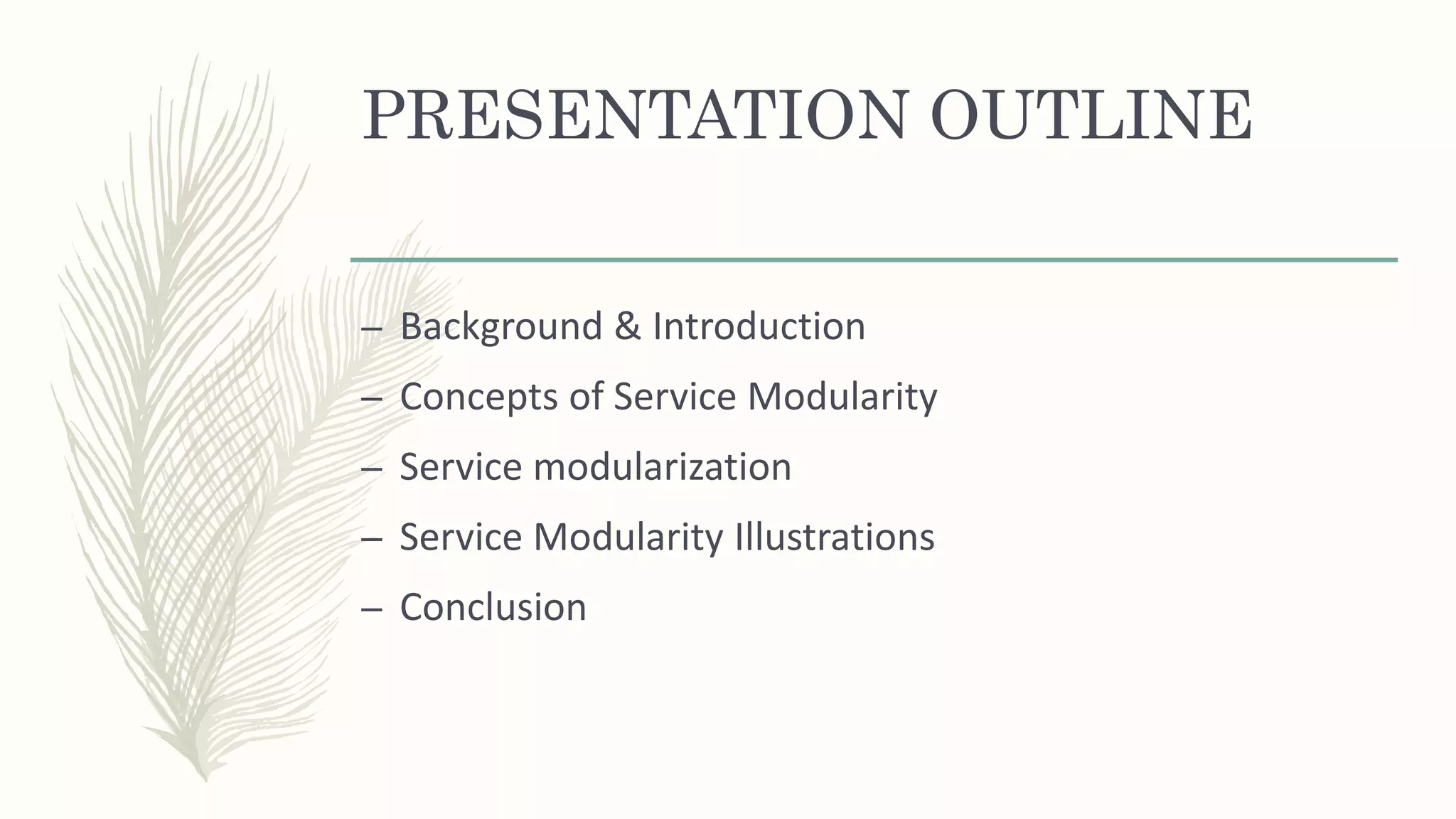 Service modularity | PPTX