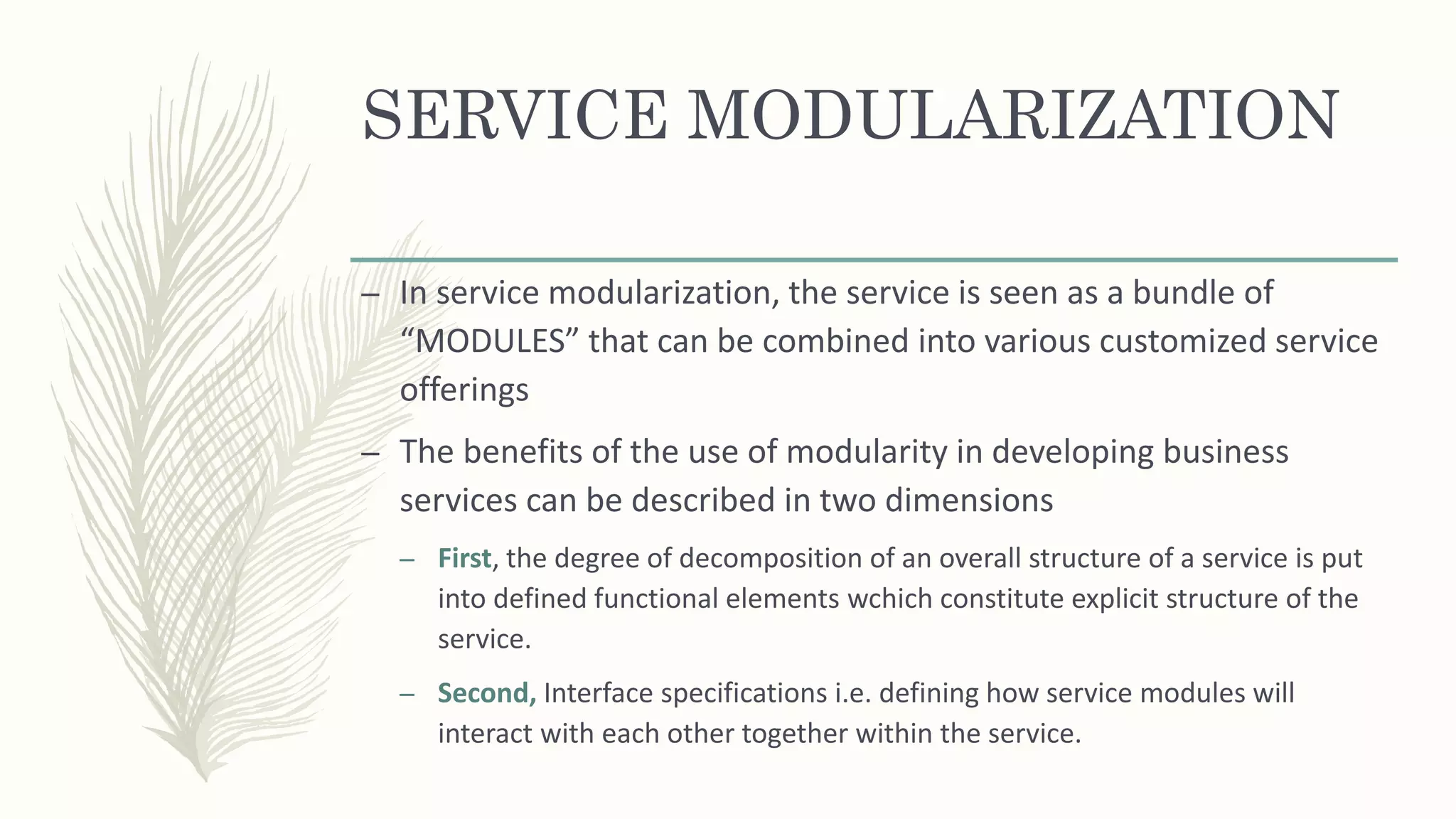 Service modularity | PPTX