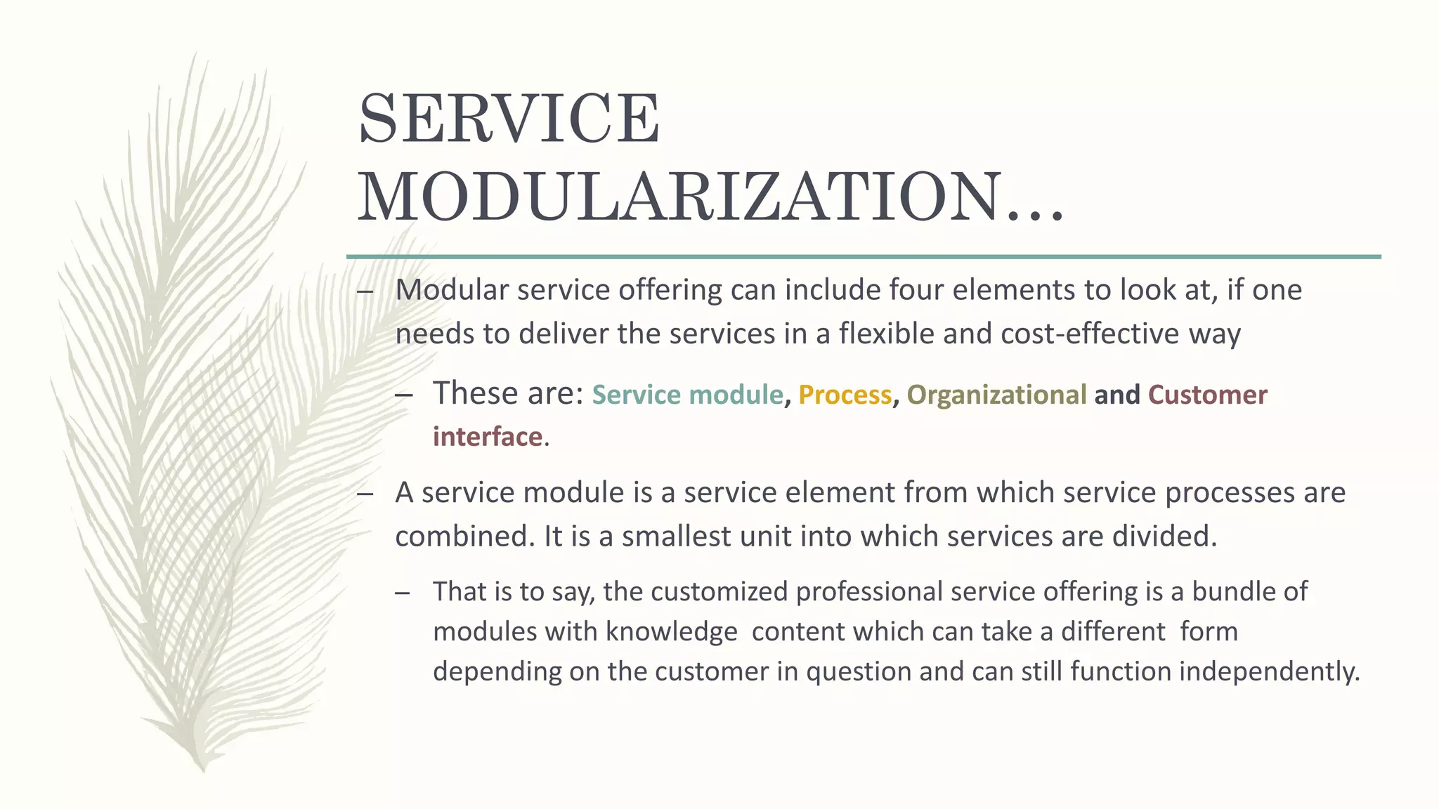 Service modularity | PPTX
