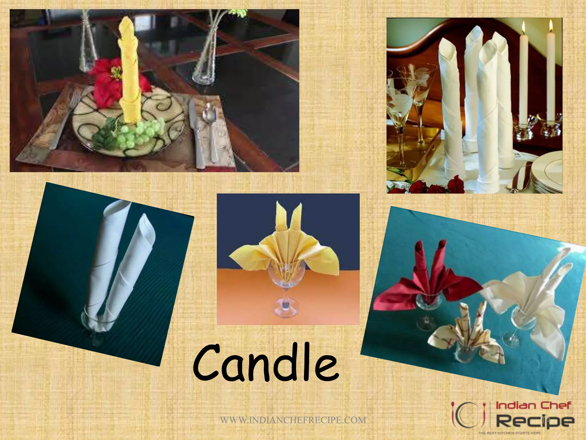 DIFFERENT TYPES OF NAPKIN FOLDING | PPTX
