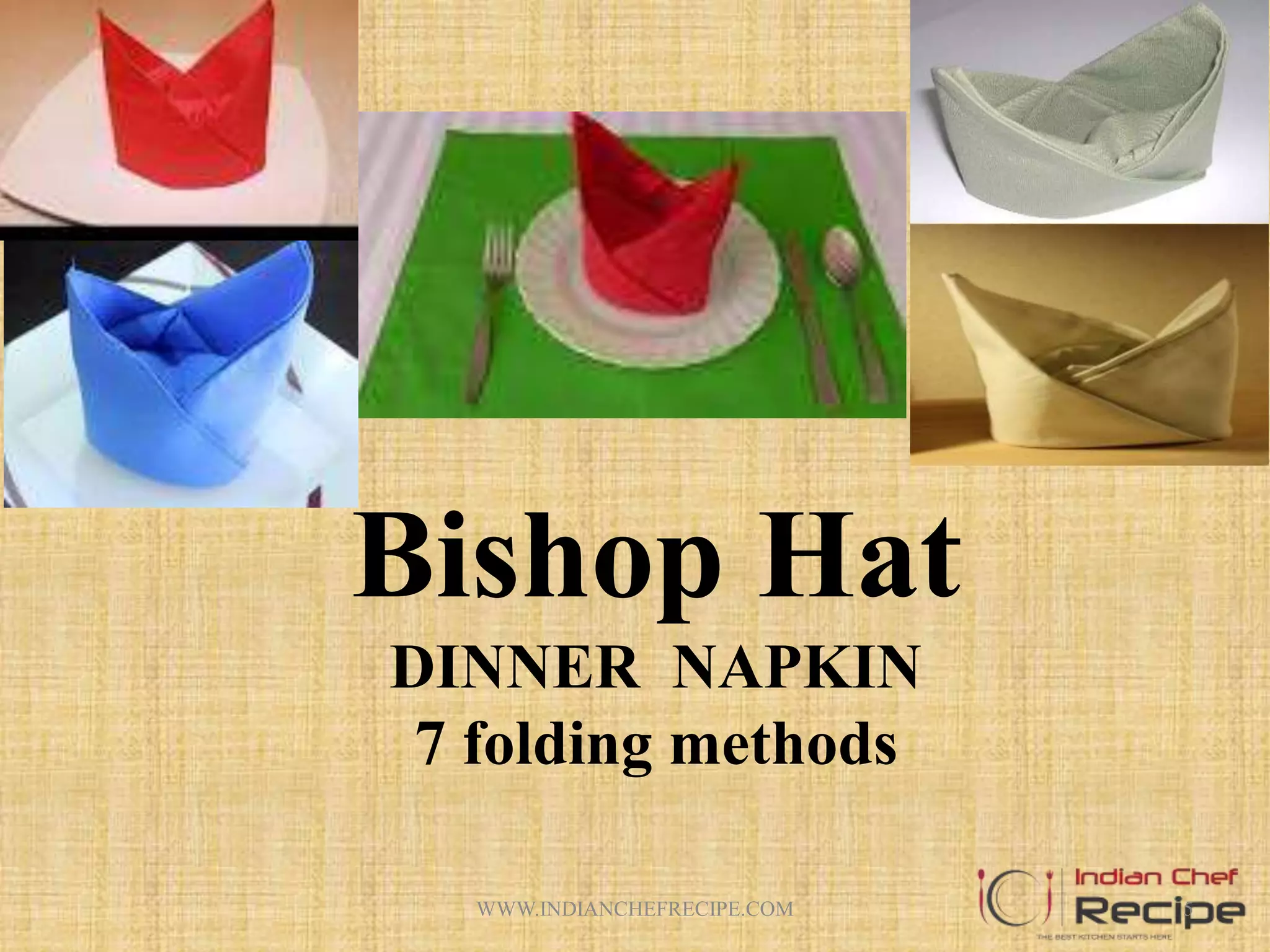 DIFFERENT TYPES OF NAPKIN FOLDING | PPTX