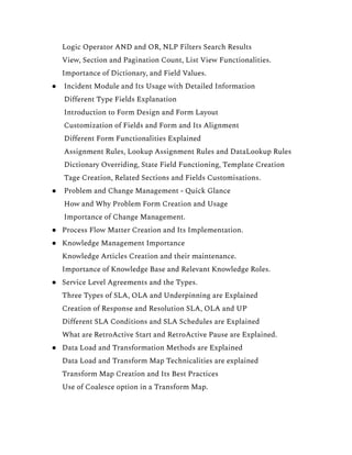 Servicenow Admin and Development Course Content.pdf | Web Development | Internet